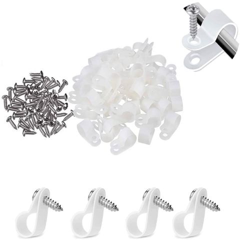 China Nylon R type plastic cable clamps cable clip organizer cable ...