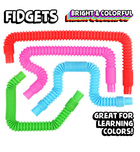 China Pop Tube Large and Small Stress Fidget Tube 4-color Telescopic ...