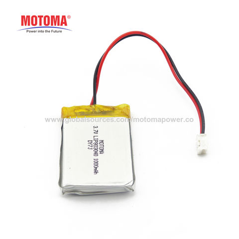 China Rechargeable 3.7v 1000mAh smart wearable battery, li polymer ...