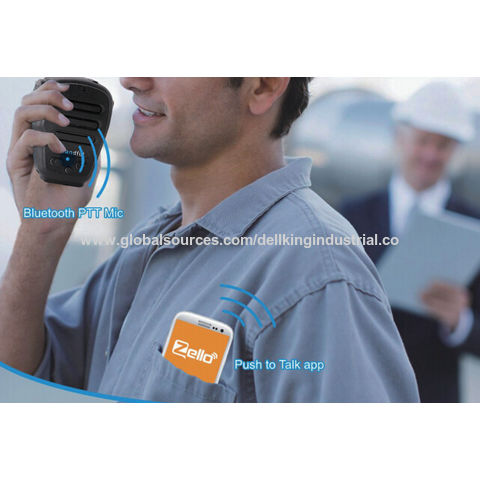 China PTT Speaker Mic With Bluetooth PTT mic connect Two-way Radio ...