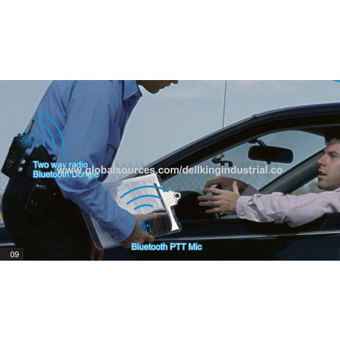 China PTT Speaker Mic With Bluetooth PTT mic connect Two-way Radio ...