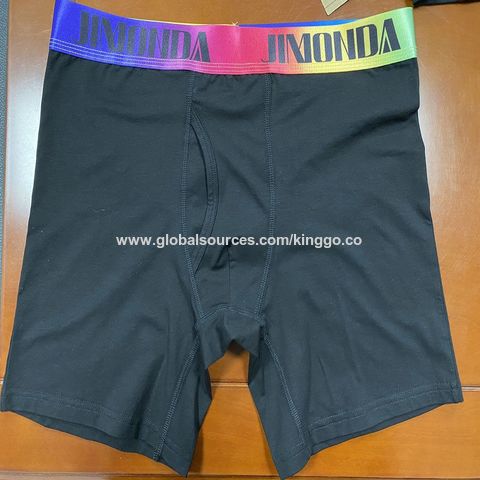 China Men's boxer briefs fly open, fancy wast 47%bamboo47% cotton and 8 ...