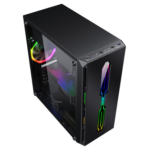 China SAMA gorgeous pc cabinet ARGB strip gaming casing full acrylic ...