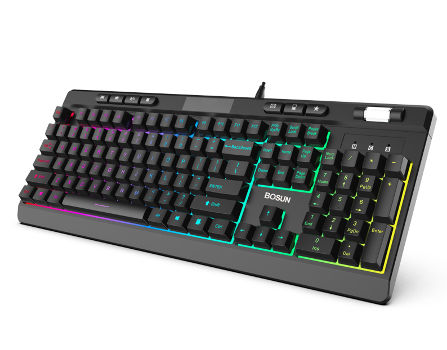 China Full size gaming RGB backlight Computer Standard wired keyboard ...