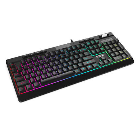 China Full size gaming RGB backlight Computer Standard wired keyboard ...