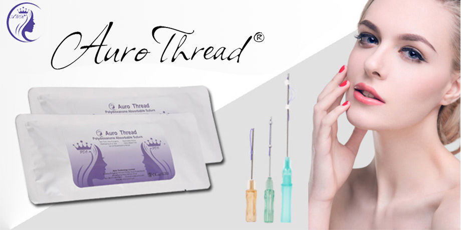 Beauty skin disposable absorbable pdo polydioxanone collagen thread ...