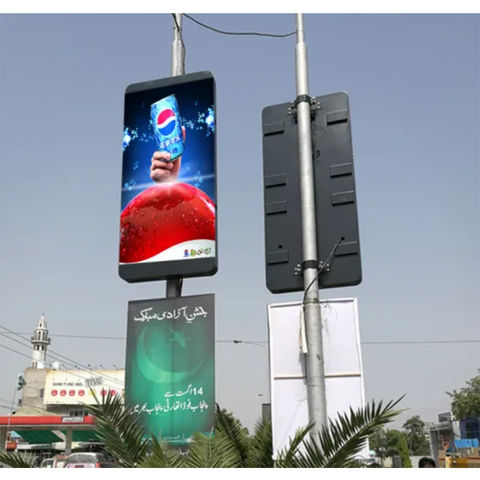 China Light pole-mounted LED display smart traffic system for main ...