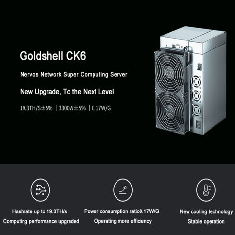 China 2022 New Goldshell Ck6 19.3T 2630W CKB Miner Goldshell CK5 ...