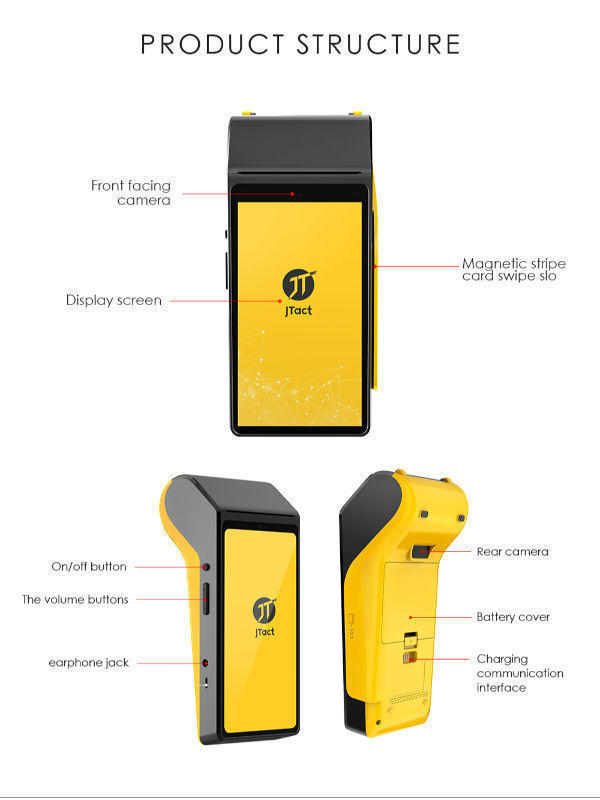 China Mobile POS Terminal 5.5'' Touch Screen Android POS System Machine ...