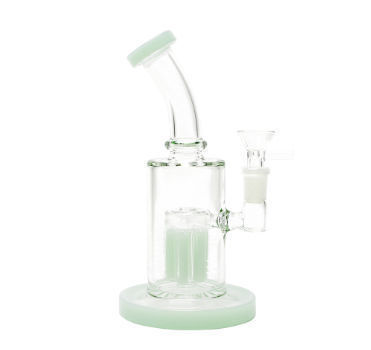 China Pink 8.07inch Glass bong hand blown colored bongs glass water ...