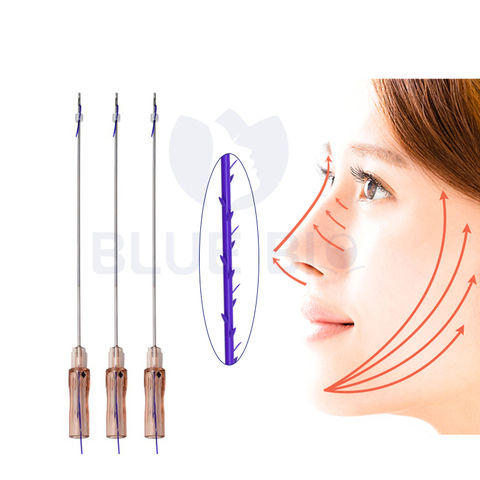 China Korea PDO/PCL/PLLA aptos eye brow lift face lifting thread 3d cog ...