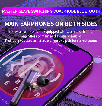 Dual Drivers TWS Earphone with HD Phone Call and Magnetic Hall Switch ...