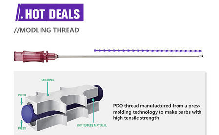 Nose lifting 19G/21G L blunt needle shaping absorbable pdo pcl plla ...