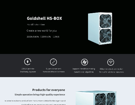 China Brand new Goldshell HS-BOX in Stock ready to ship HNS miner on ...