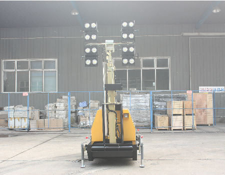 Skid Mounted Light Tower with 9 meters Mast, Skid Light Tower Tower ...