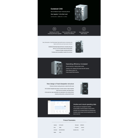 China Brand new Goldshell CK6 in Stock ready to ship CK6 miner on ...