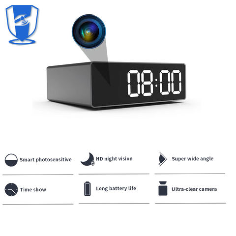 China V89 Mini Spy Camera Secret Camera Clocks 1080P HD Wifi Night ...