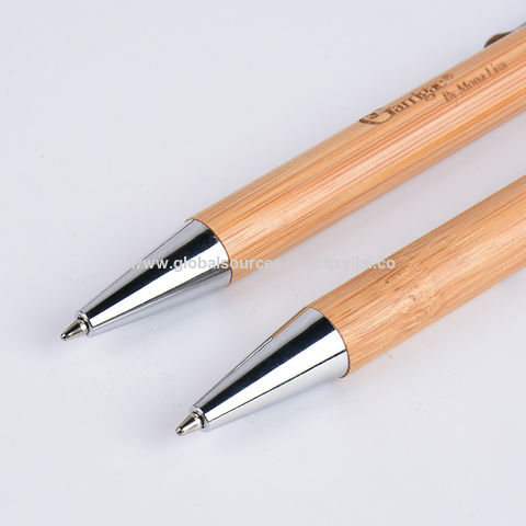 China Souvenir Recycled Bamboo Ball Pen Custom LOGO Eco Friendly Wood Ballpoint Gift promotion ...