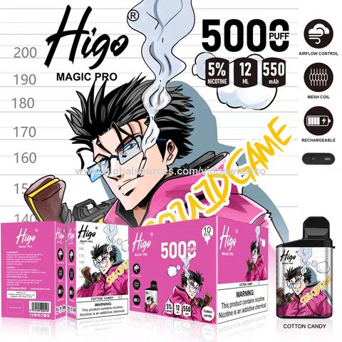 China 5000 Puffs HIgo Magic Pro mesh coil original factory disposable ...