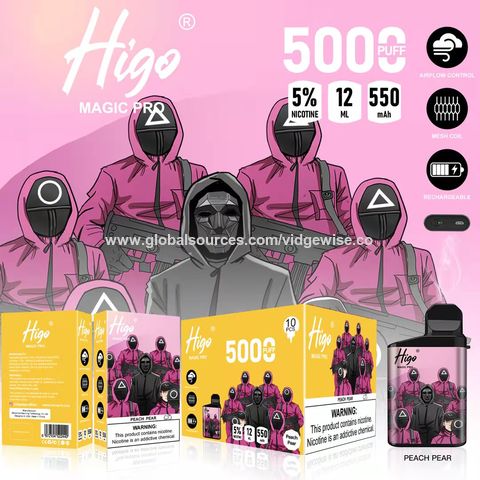 China 5000 Puffs HIgo Magic Pro mesh coil original factory disposable ...