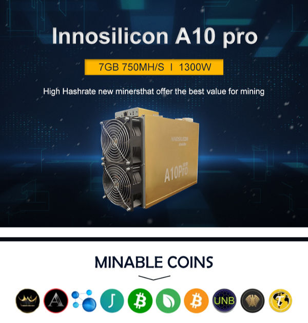 China Innosilicon A10 Pro 500Mh/s Asic Miner 960W EtHash Ethereum ...