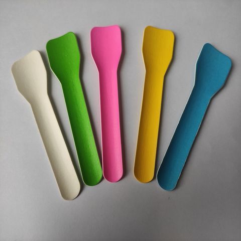 China 100% Biodegradable Disposable Paper Spoon for Fruit on Global ...