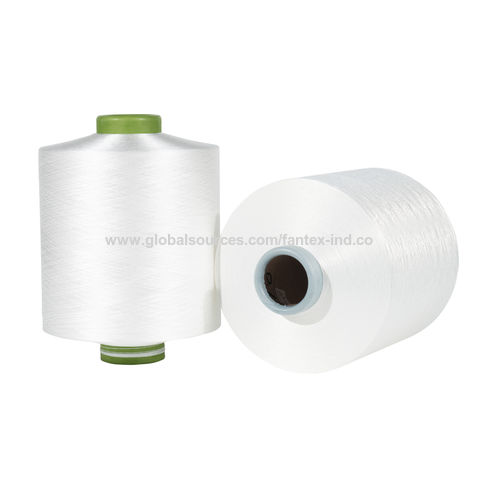 China Recycled Yarn DTY 150D/48F Flame-Retardant FR SD RW GRS CERTIFICATE raw white 6500ppm for ...