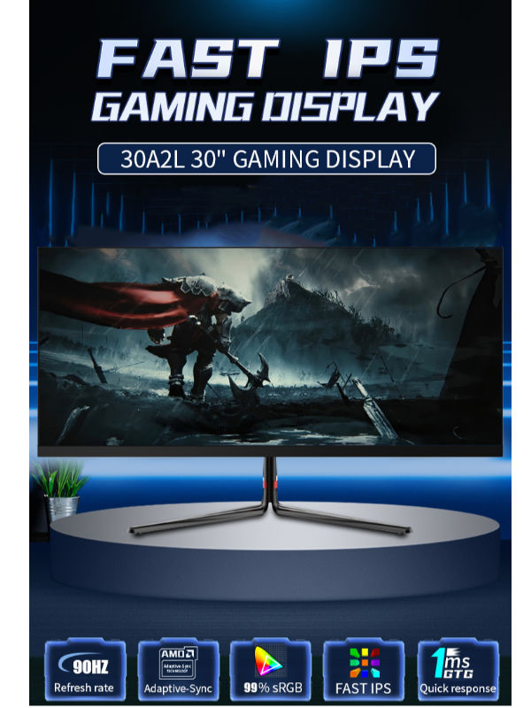 30 Inch FHD 21:9 Lcd Display 2K Widescreen Gaming Monitor With HDMI DP ...
