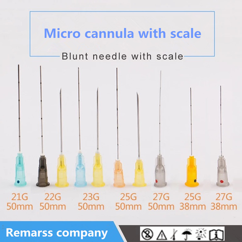 China Micro Cannula for Dermal Filler Injections Needle 18g 21g 22g 23G ...