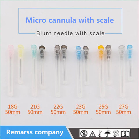 China Micro Cannula for Dermal Filler Injections Needle 18g 21g 22g 23G ...