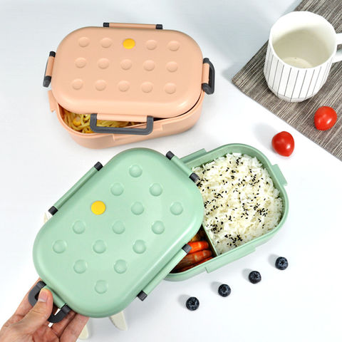 China Simple plastic lunch box creative student lunch box portable ...