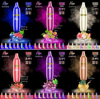 8 Fruit Flavors Higo Cannon 5000 Puffs Electronic Cigarette Disposable ...