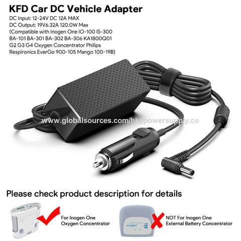 China HKY 12V~24V Car Charger for CPAP Machines on Global Sources,12 ...