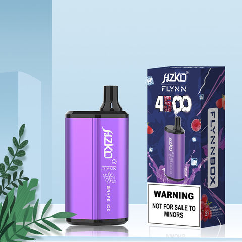 China Original HZKO FLYNN 4500 puffs 1500mah battery Disposable Vape ...