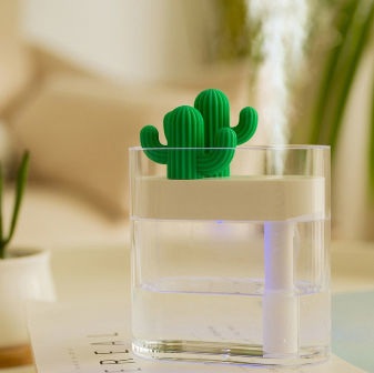 China Ultrasonic LED Cactus Portable Aromatherapy Essential Oil ...