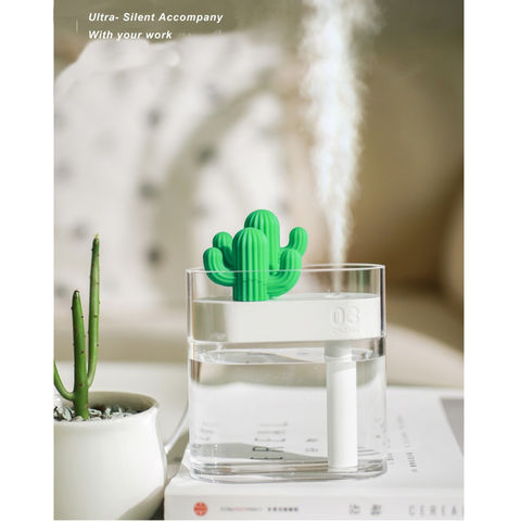 China Ultrasonic LED Cactus Portable Aromatherapy Essential Oil ...