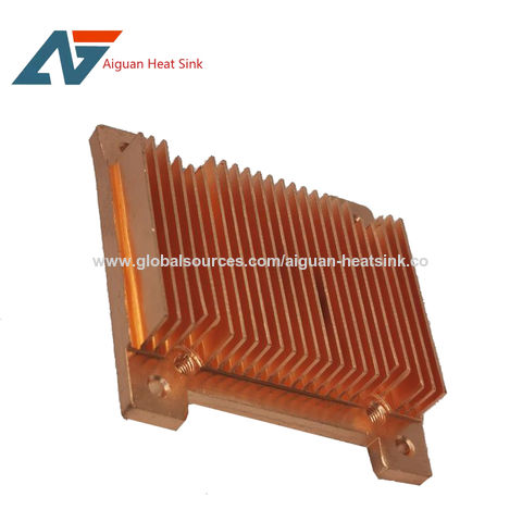 China 50MM Wide Copper Heat Sink Custom For Aerospace Industry on ...