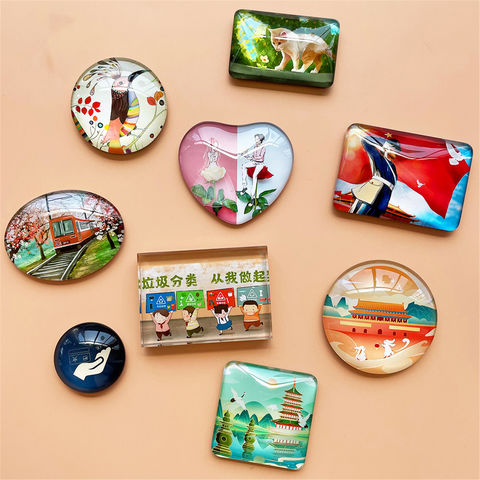 China Factory Cheap Price Customized crystal fridge magnet on Global ...