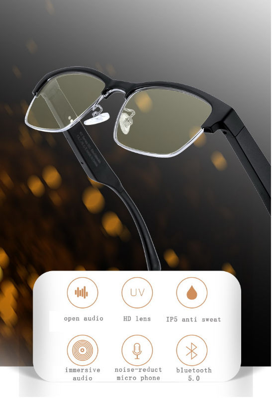 China Smart bluetooth audio eye glasses,intelligent photochromic ...