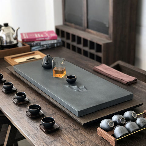 China Promotional custom design Stone tea tray tea board kung fu tea ...