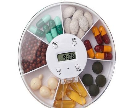 Digital pill box timer 7days pill box with alarm, 7day pillbox one week ...