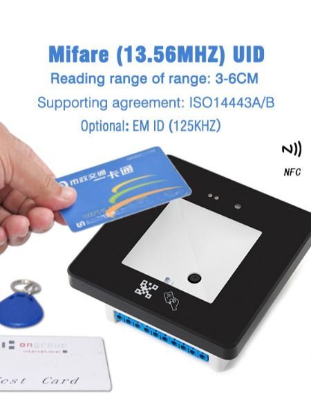 Hotel Building Access Control IC Card Reader QR Door Lock HM-20, Hotel ...