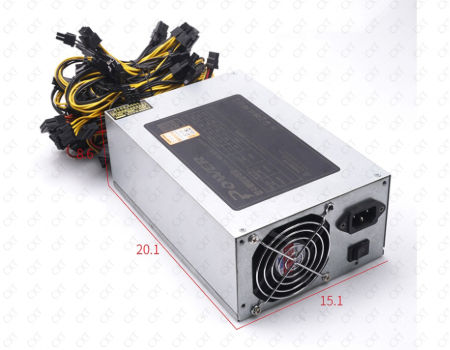 High quality new 2000w atx gold gpu powersupply pc power supply gaming ...