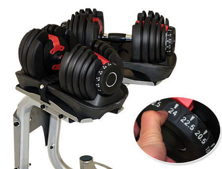 552 Dumbbell Adjustable Set Gym Dumbbell Automatic Change Weights ...