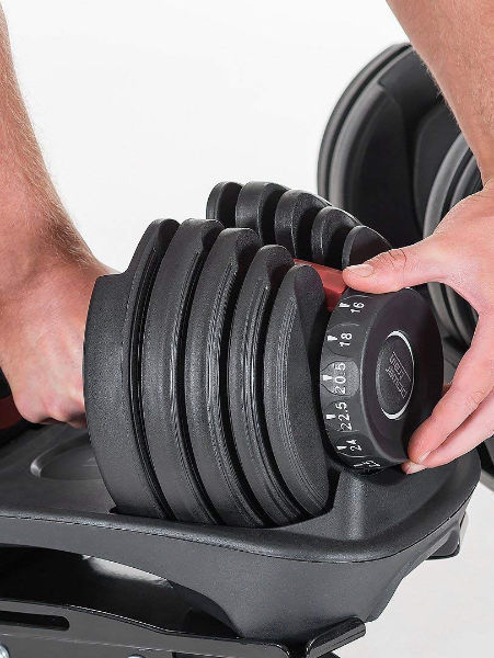 552 Dumbbell Adjustable Set Gym Dumbbell Automatic Change Weights ...