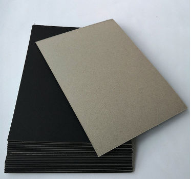 Ink black with grey back cardboard 2mm 3mm painted black grey back ...