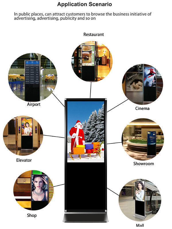 43 49 65 inch mirror photo booth digital signage, selfie booth touch ...