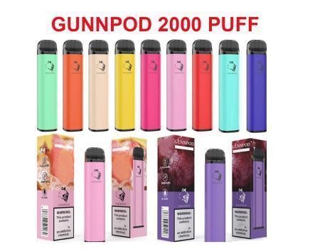 Gunnpod Disposable Vape 2000 Puff Kit E Cigarette Device Pod 8ml Pre ...