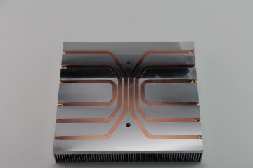 Aluminum Plate With Copper Pipe Liquid Cold Plate Heatsinks For IGBT ...