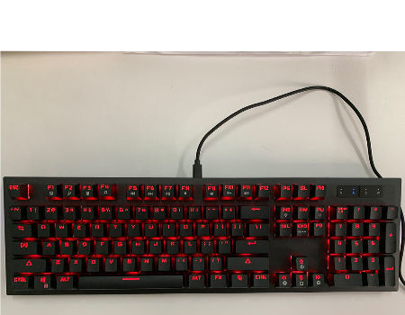 Type C port mechanical keyboard ergonomic 104-key wired computer gaming ...